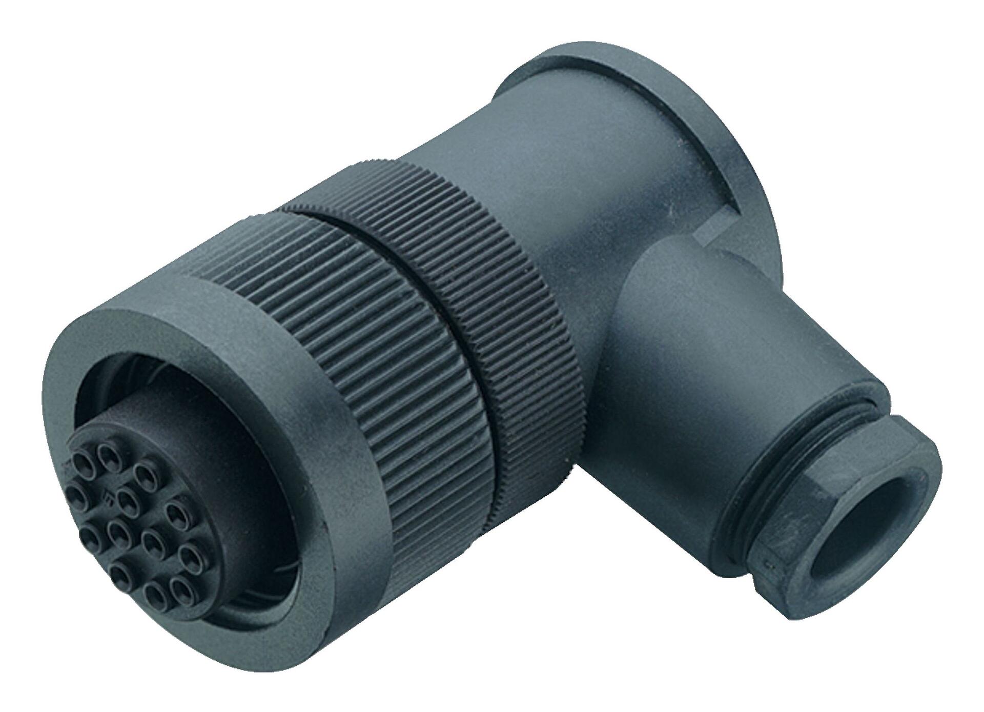 RD30, Female angled connector, IP65, unshielded, Contacts: 24 | 99 0738 ...