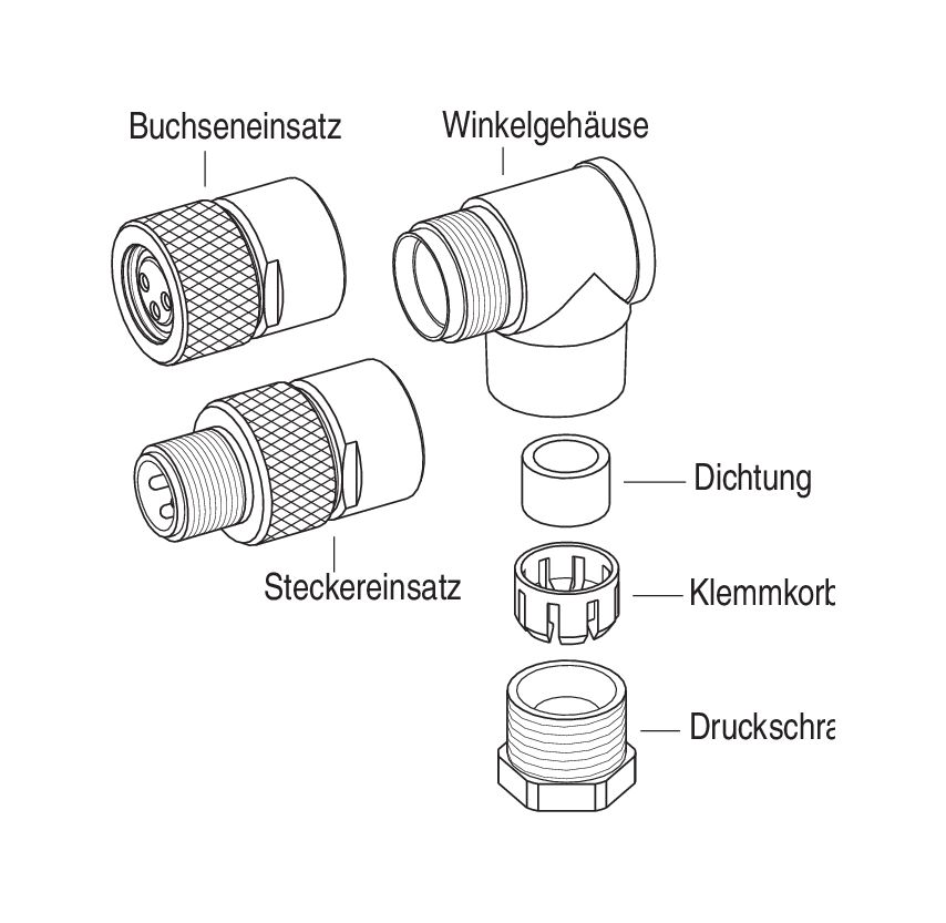99 3402 00 03 | binder Female angled connector, Contacts: 3, 3.5-5.0 mm ...