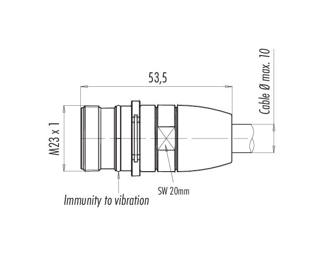 99 4626 00 09 | binder M23 Female cable connector, Contacts: 9, 6.0-10. ...