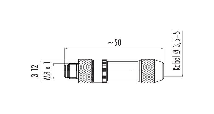 99 3361 00 03 | binder M8 Conector de cable macho, Número de contactos ...