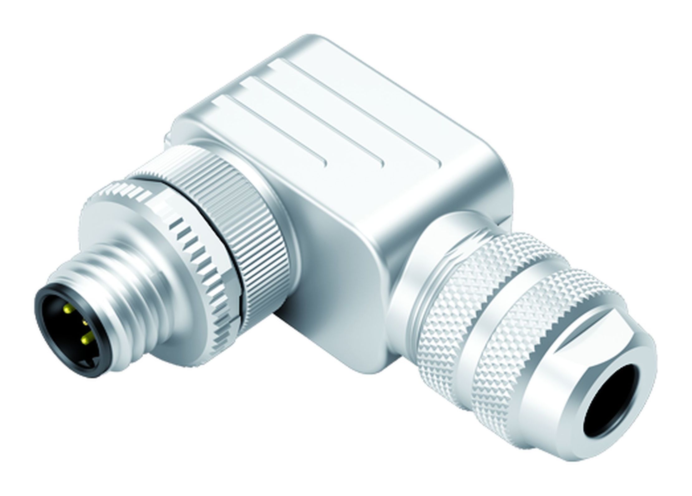 M12, Male angled connector, IP67, shieldable, Contacts: 5 | 99 1437 820 05