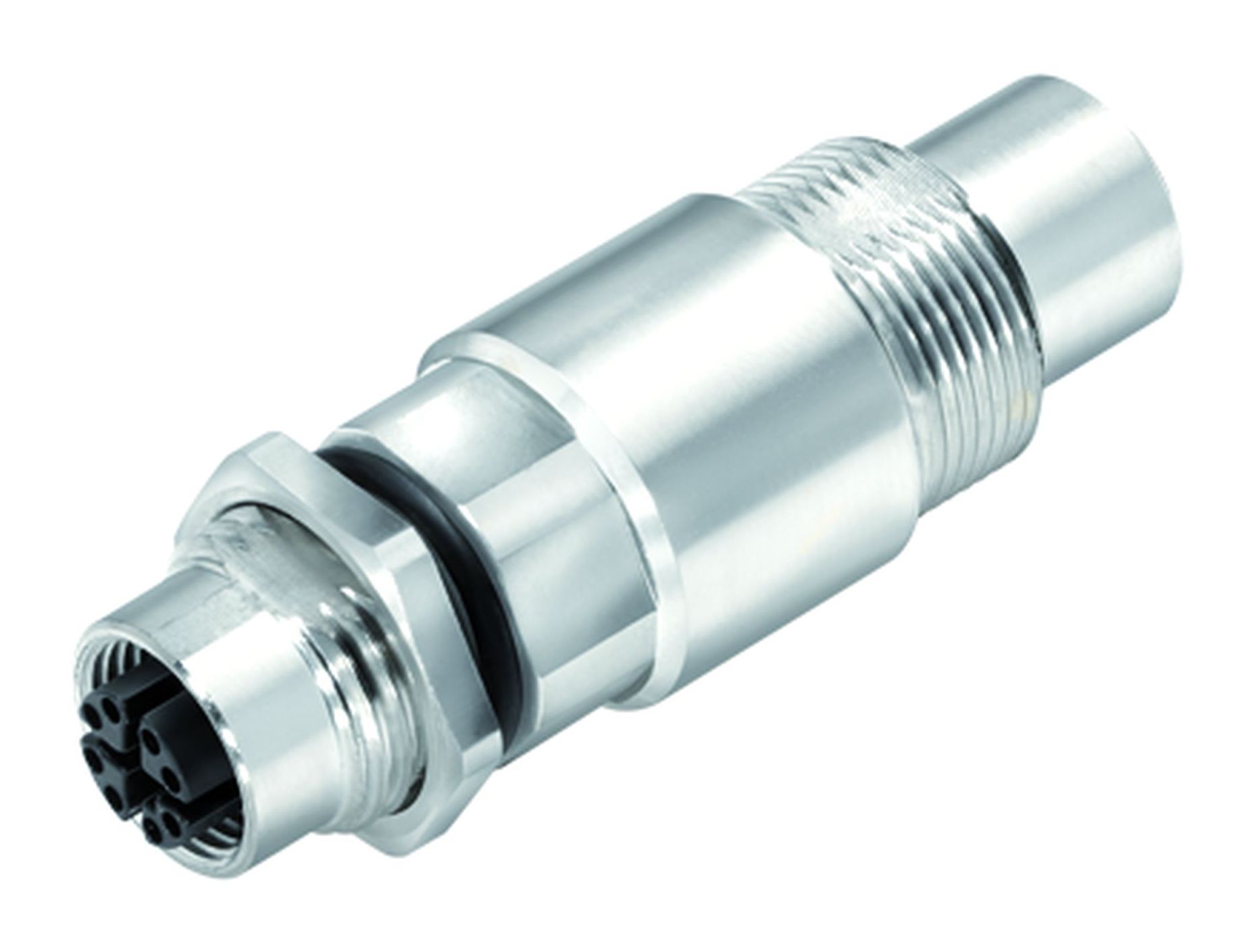 M12, Lead-through for control cabinet, IP67, shielded, Contacts: 8 | 09 ...