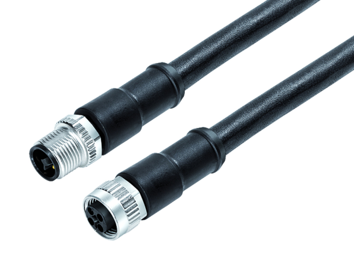 77 0630 0629 50704-0500 | binder M12-T Connecting cable, Contacts: 4 ...