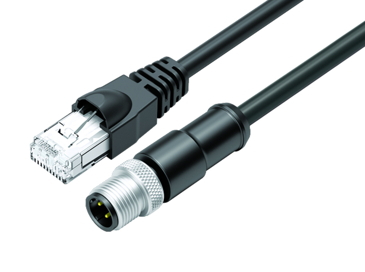 77 9753 4529 64704 1500 Binder M12 Rj45 Cable De Conexión Conector De