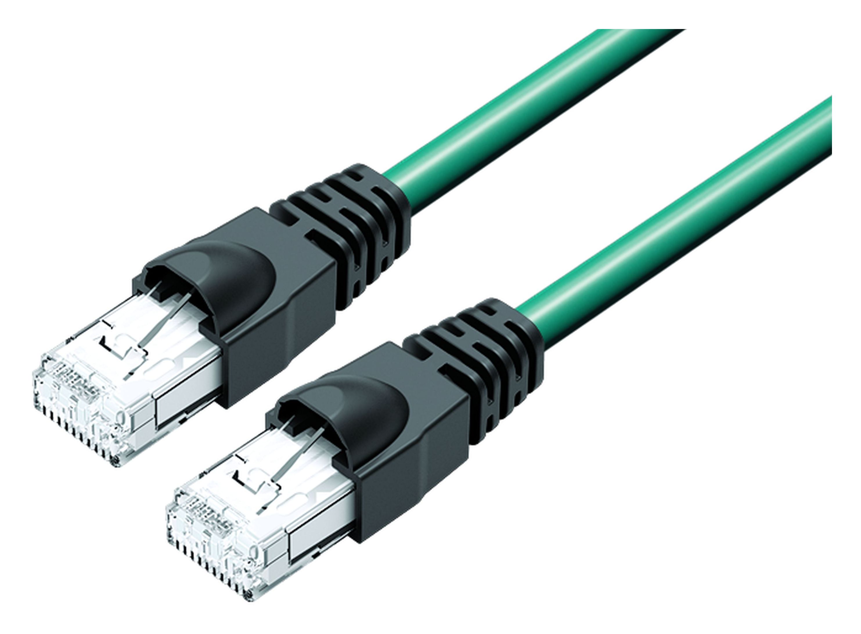 RJ45/RJ45, Connecting cable 2 RJ45 connector, IP20, shielded, Contacts ...